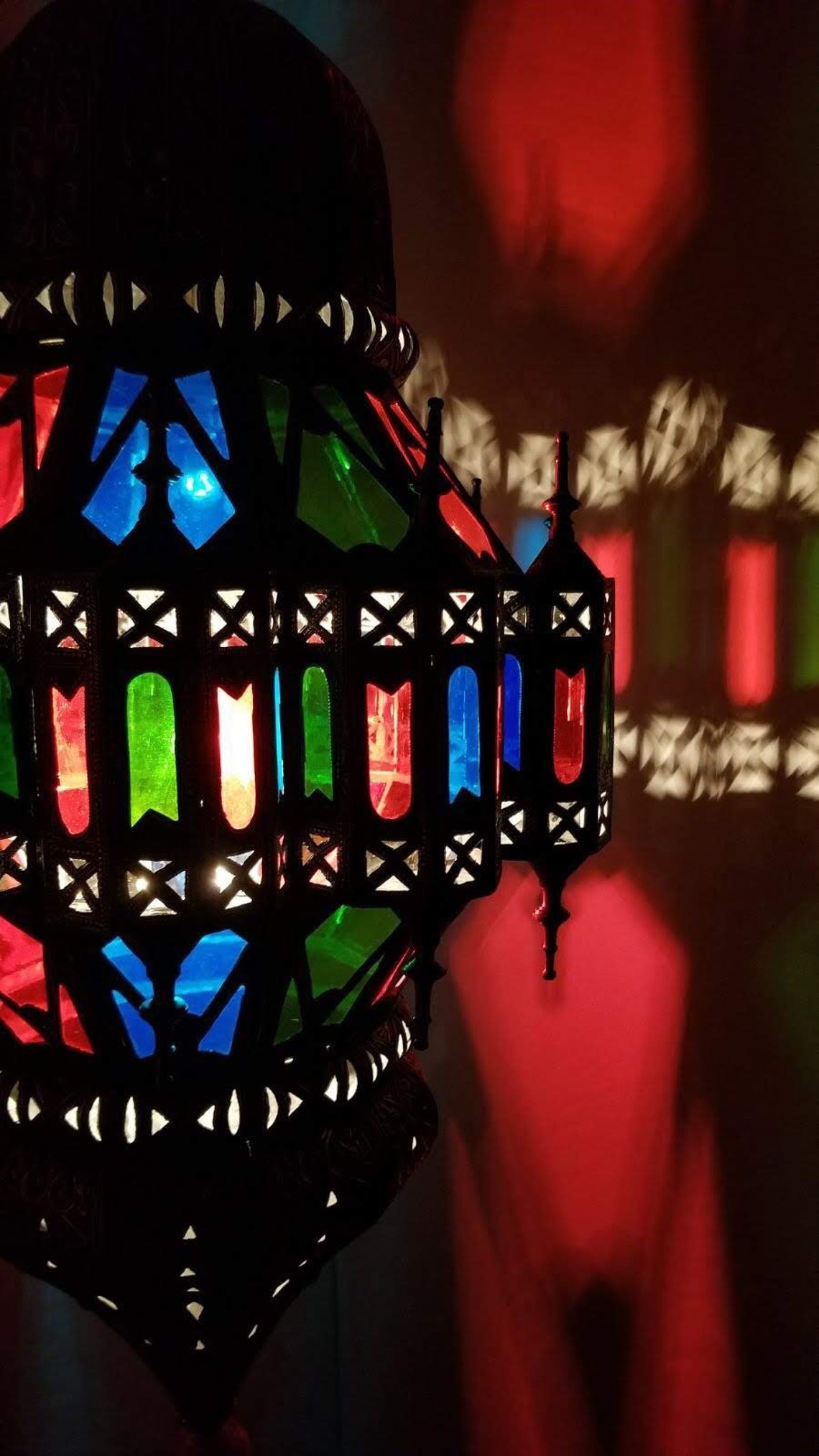 Large Vintage Silver Led Moroccan Ceiling Lamp, Moorish Royal Hanging ...