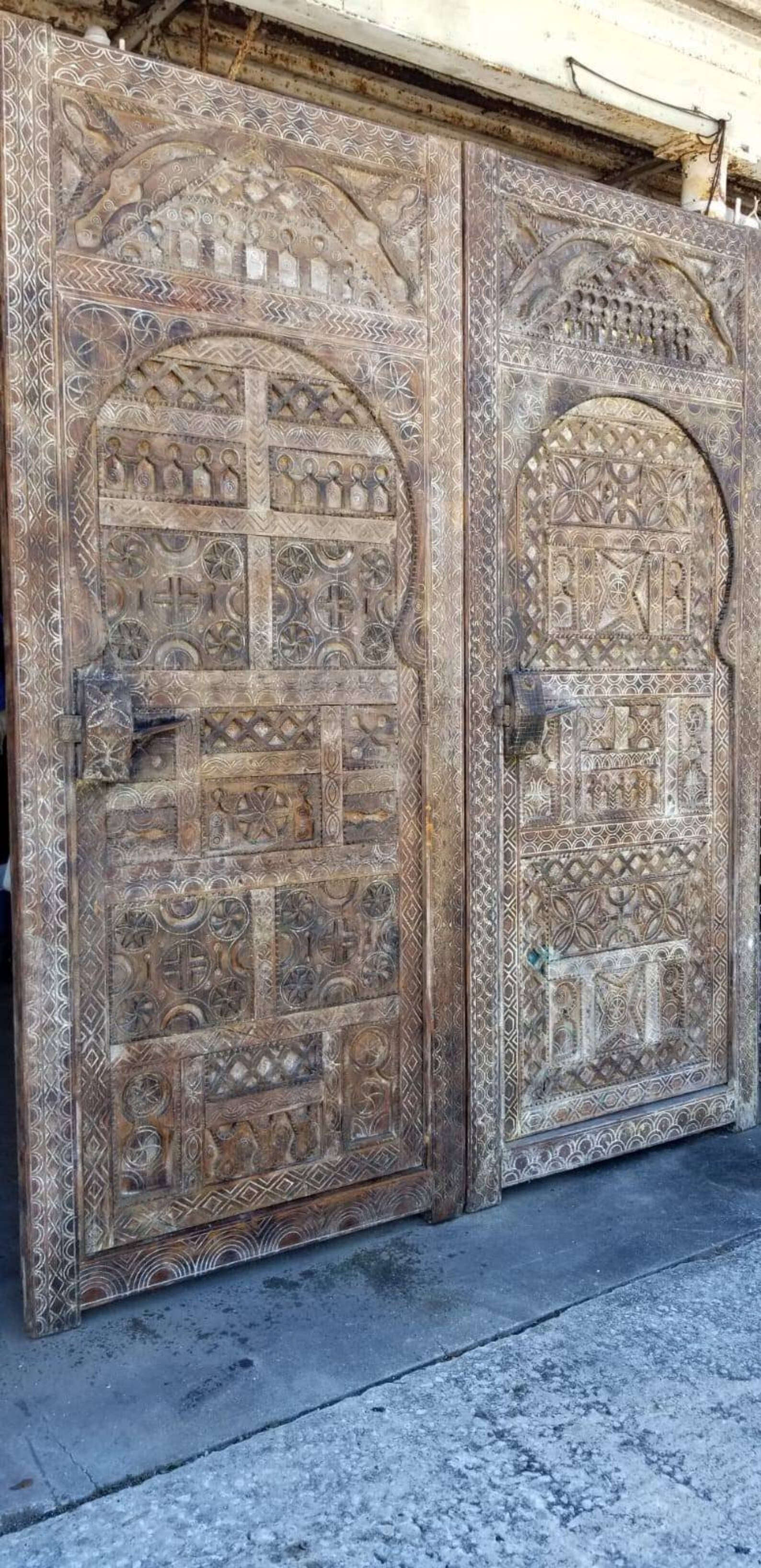 Unique African Door One of a Kind Old Moroccan Bedroom Double | Etsy