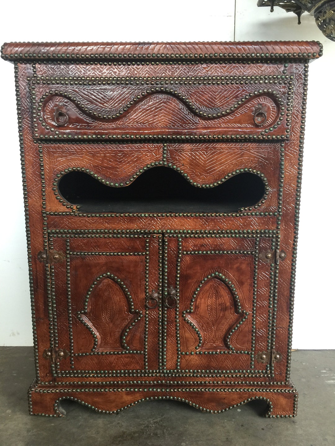 Moroccan Leather Cabinet, This is the Missing Piece of Furniture for ...