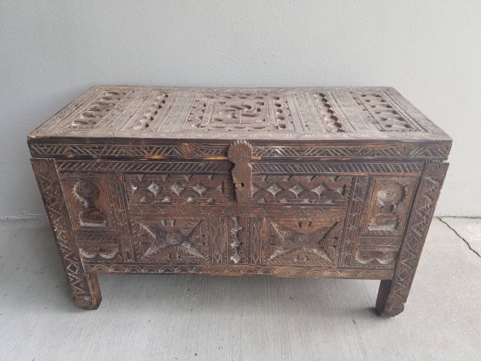 Vintage wooden african chest moroccan cabinet give your | Etsy