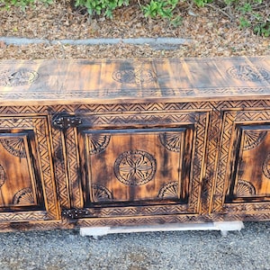 One of a Kind Vintage African Cabinet for Bedroom, Ethnic Living Room ...