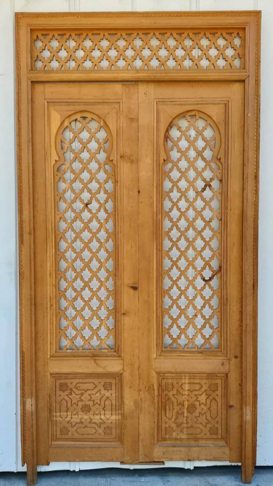 Moorish Vintage Riad Door Handmade Interior Moroccan Cedar Wooden ...
