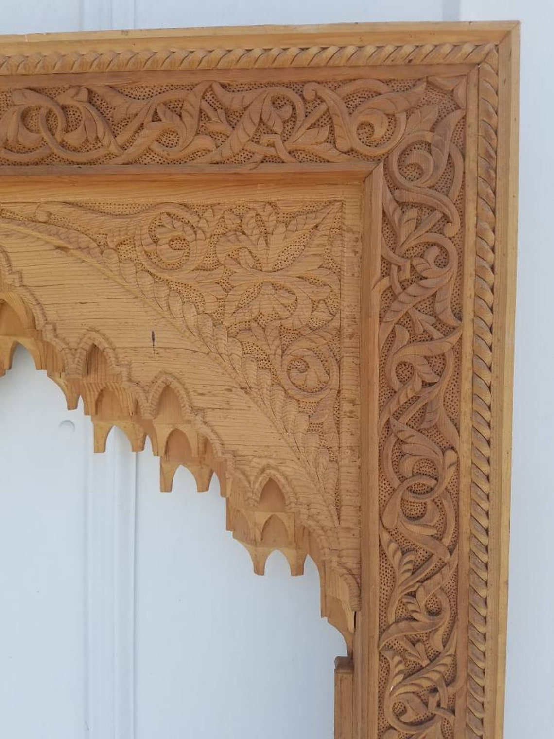 Antique Moroccan Old Riad Mirror Frame Handmade Cedar Wooden | Etsy