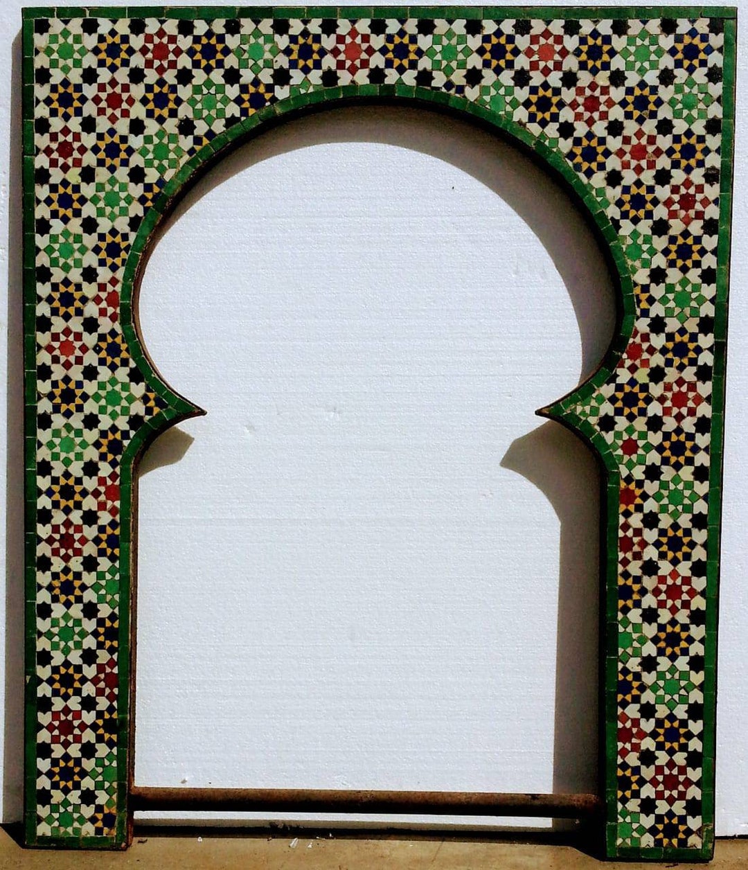 Vintage Moroccan Moorish Mosaic Tile Indor Fireplace Mural Unique Add ...