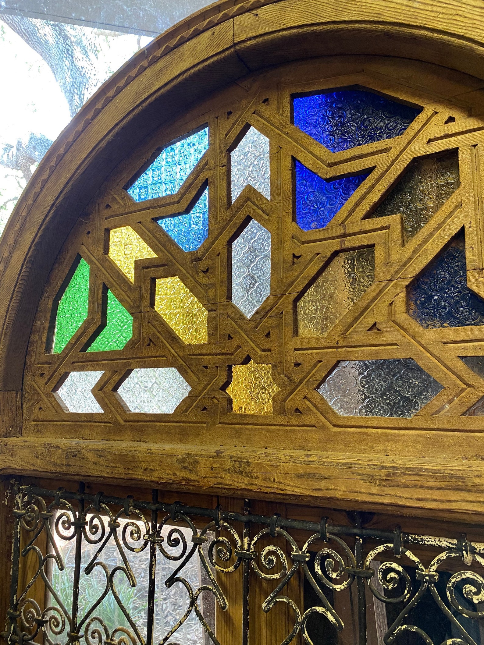 Antique Old Riad Large Wrought Iron Filigree Art Window - Etsy