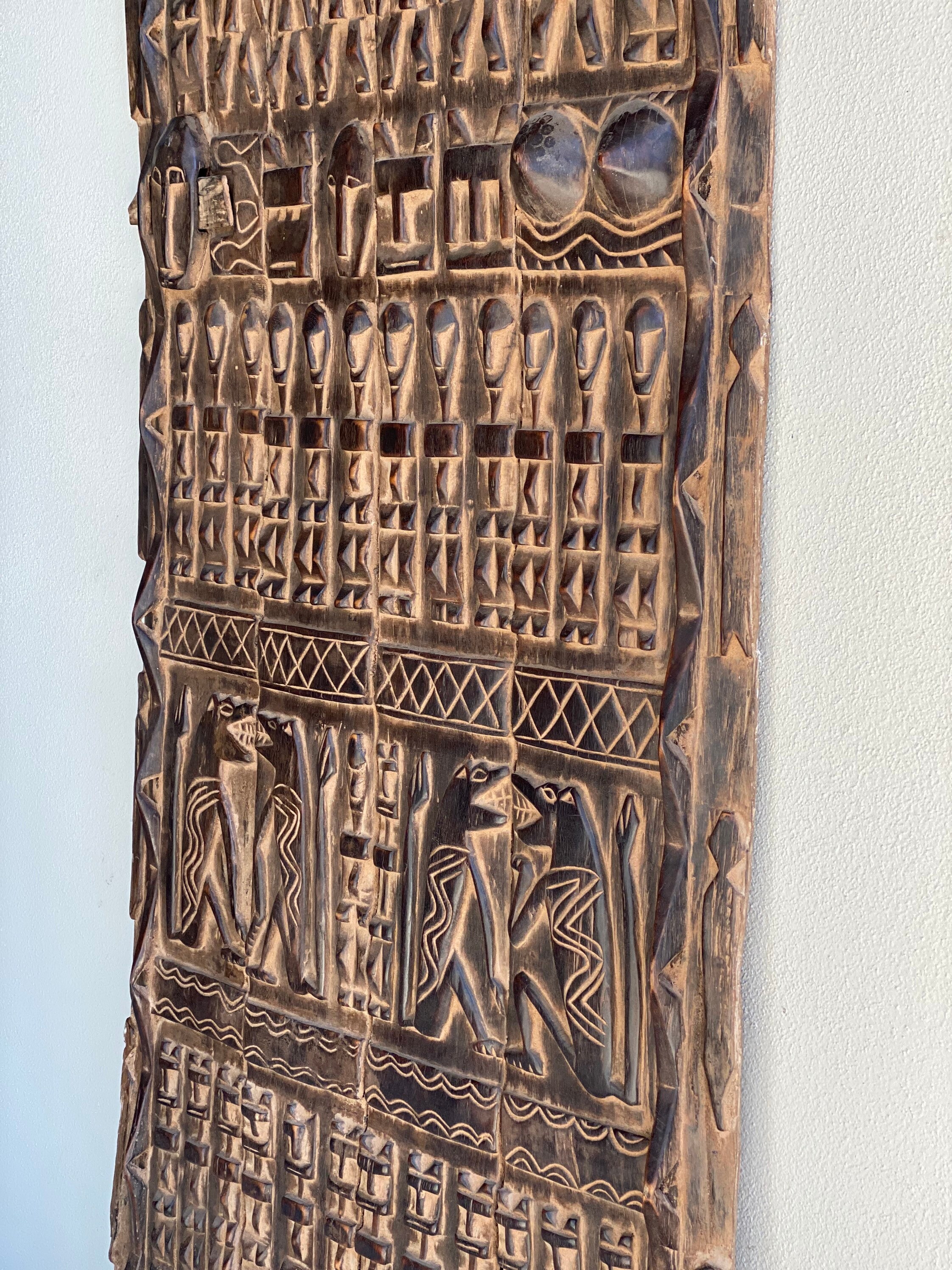 Antique African Dogon Door One of a Kind Old Wooden Panel Great for ...