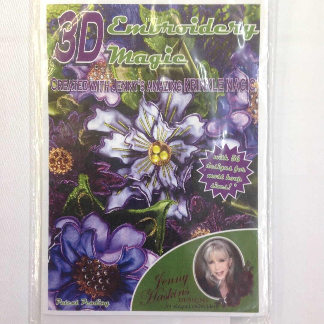 Machine Embroidery-3d Embroidery Magic Created With - Etsy