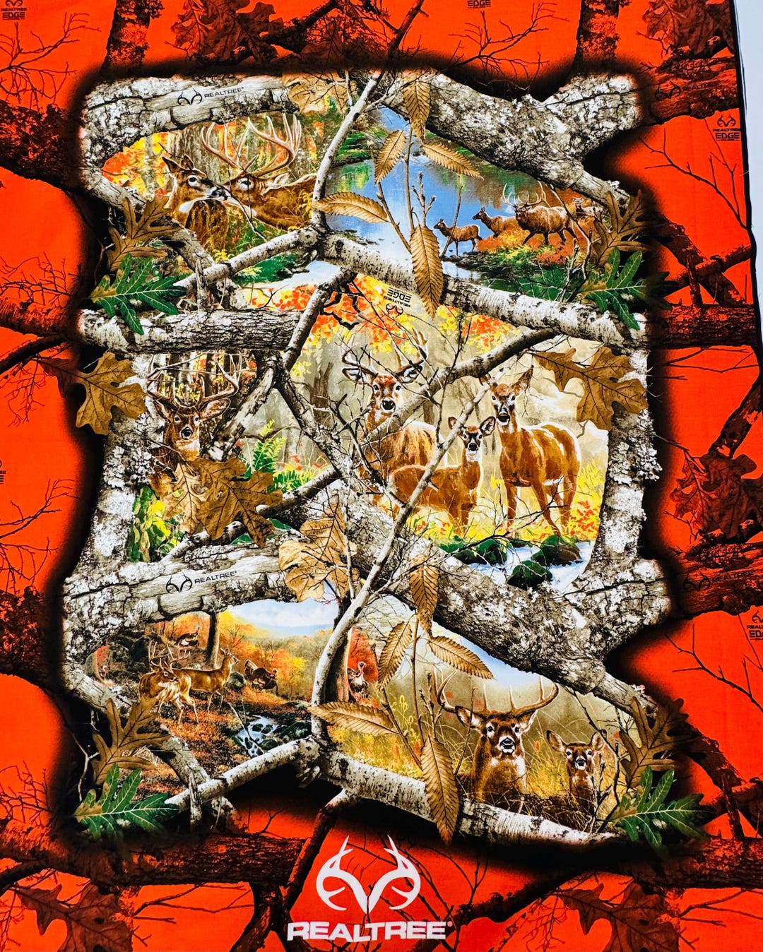Realtree Cotton Quilt Panel by Abraham Hunter Camouflage Lover Quilt or ...