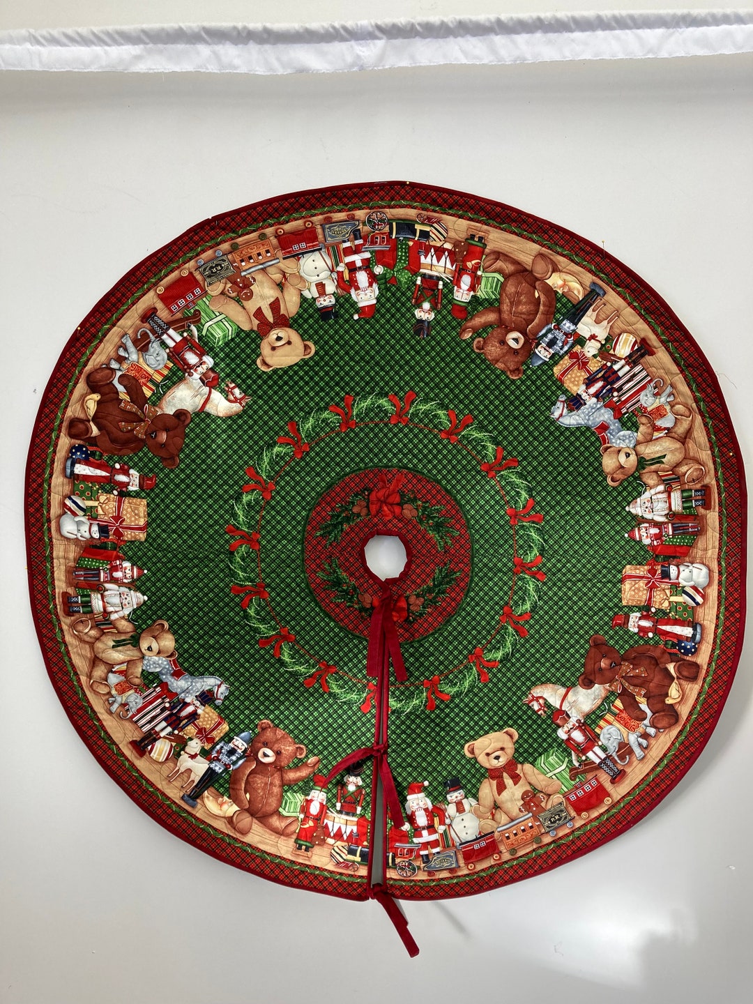 Holiday Tree Base Cover 54 Inch Nutcracker Christmas Tree Skirt ...