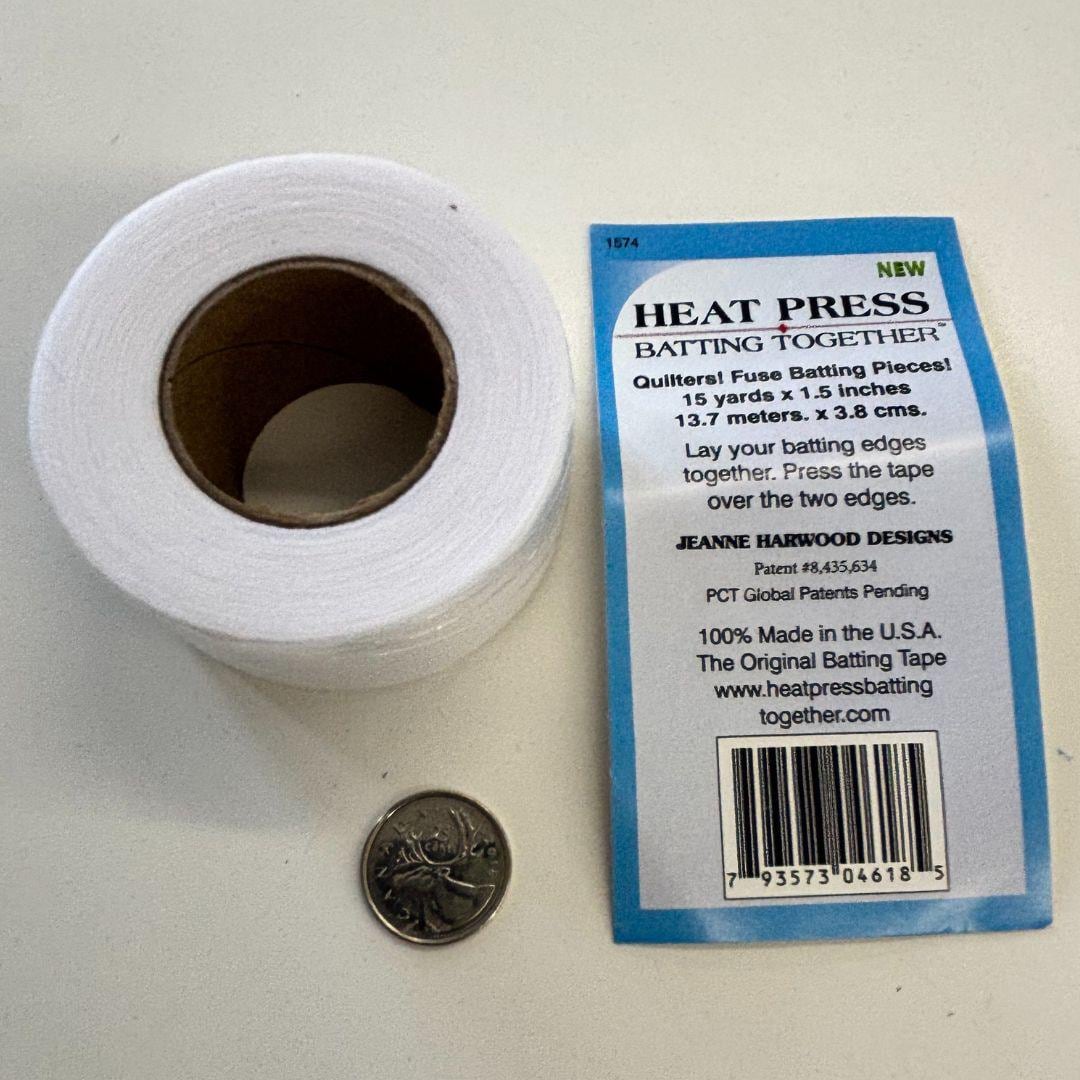 Heat Press Batting Together Quilting Tape to Fuse Batting Scraps Easy ...