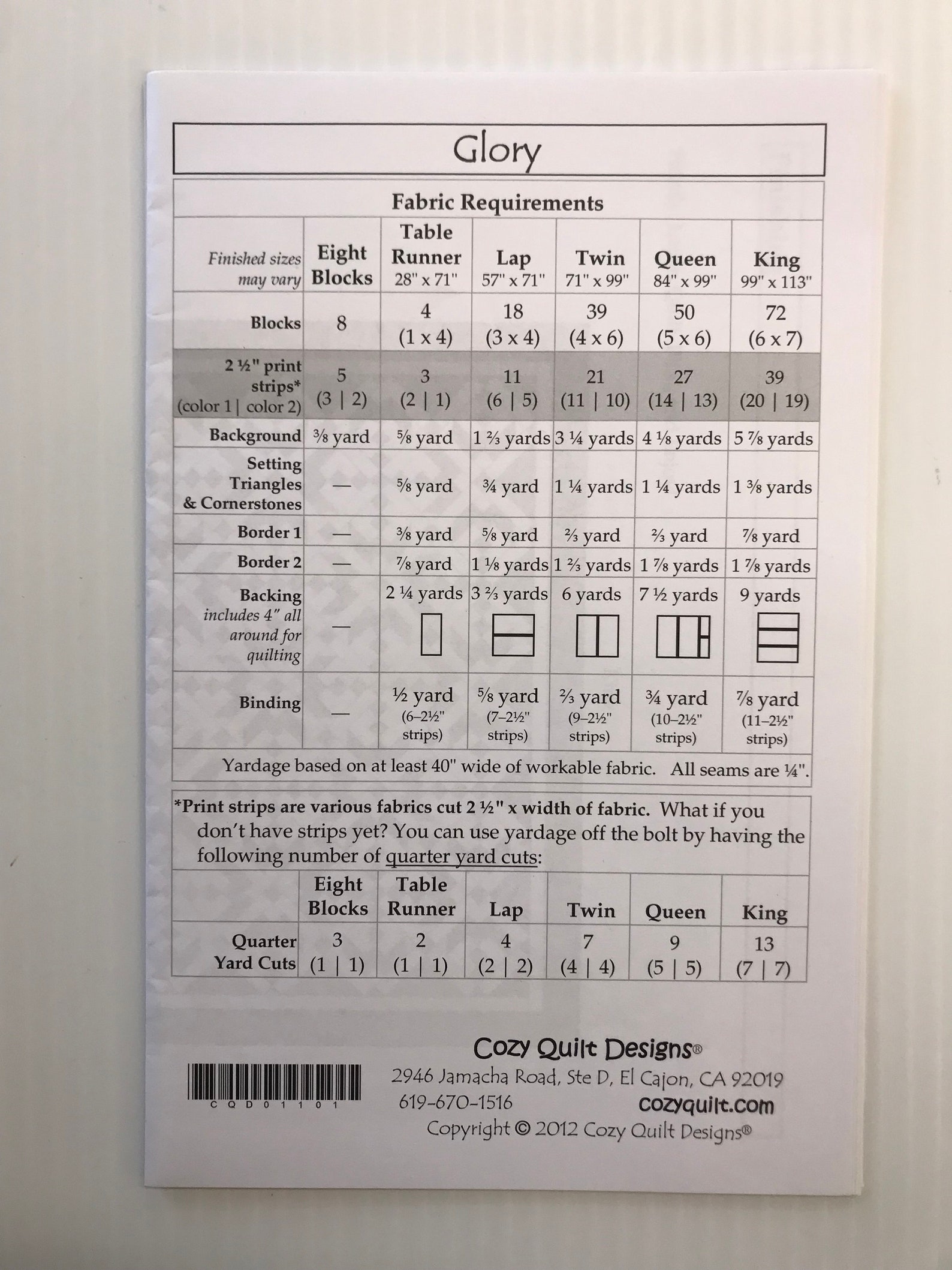 Glory Quilt Pattern Only Cozy Quilt Designs - Etsy