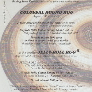 Quilt Pattern Colossal Round Rug Jelly Roll Rug Jelly Roll Patterns ...