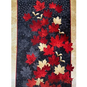 Canadian Quilt Kit Fall Pattern Maple Leaf Throw Twin Size Gift for ...