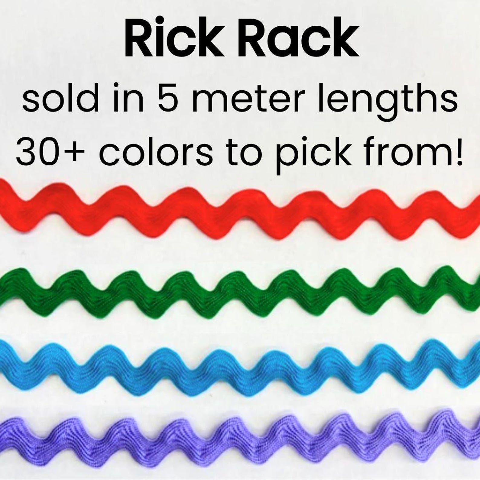 Assorted Rickrack Trim Sewing Dress Making Rick Rack Ribbon ...