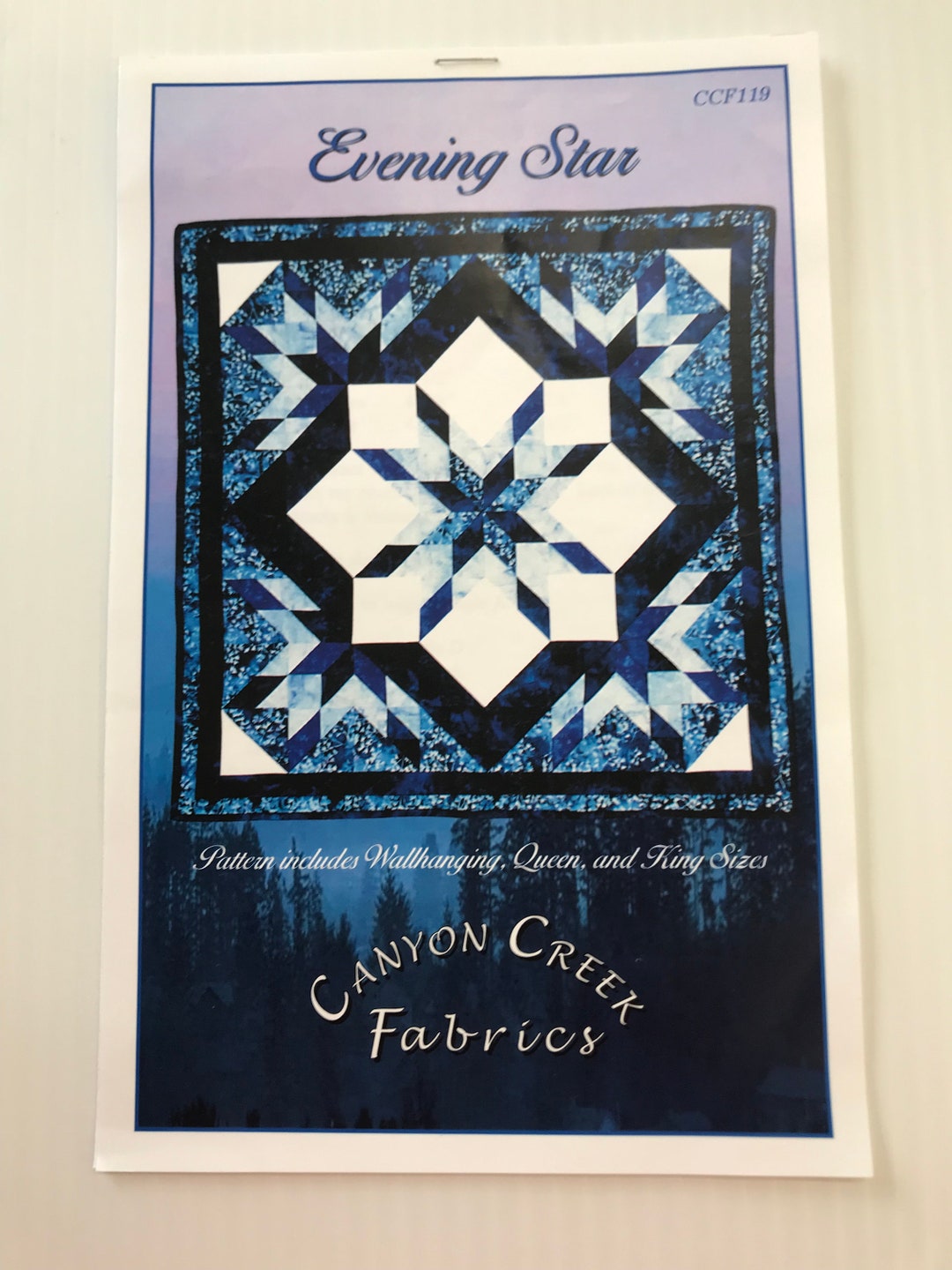 Quilt Pattern Evening Start Quilt Pattern Lori Lorentz - Etsy