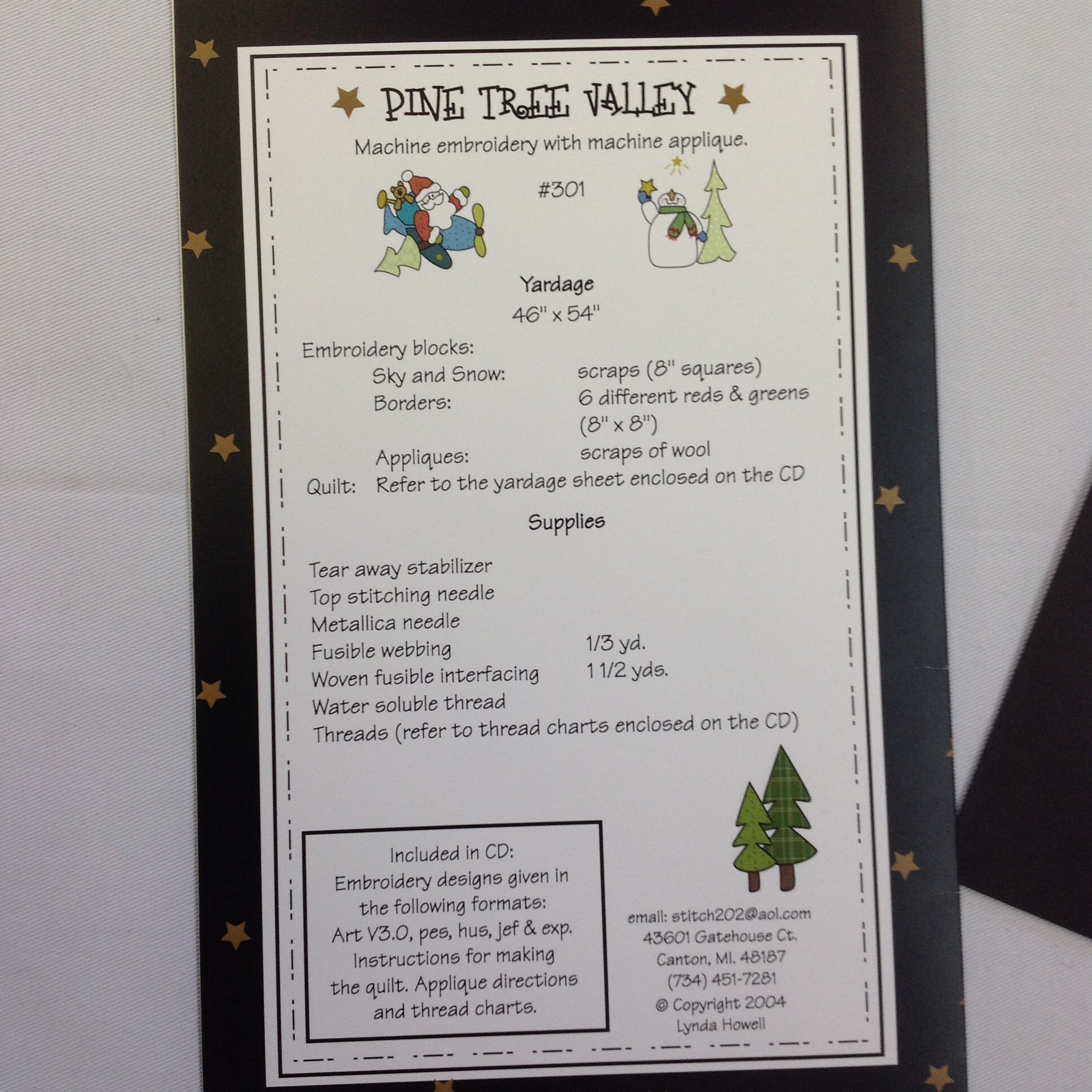 Machine Embroidery 301 the Stitch Connection Pine Tree Valley ...