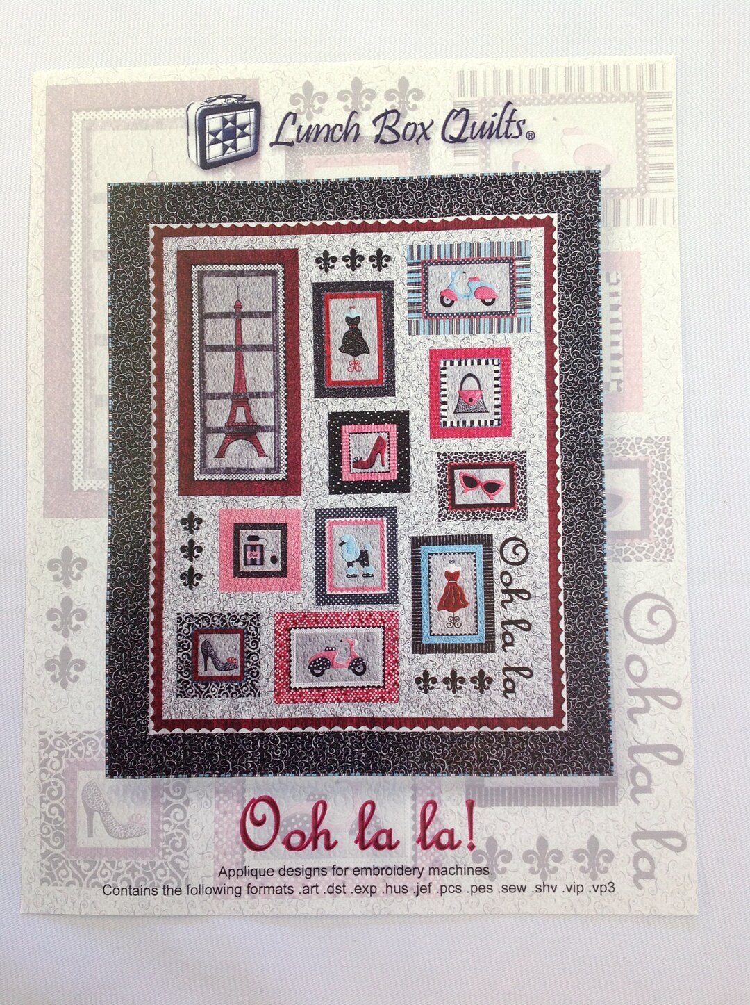 Lunch Box Quilts Ooh La La Applique Designs for Embroidery Machines ...