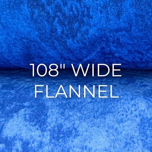 108 Wide Flannel - Etsy
