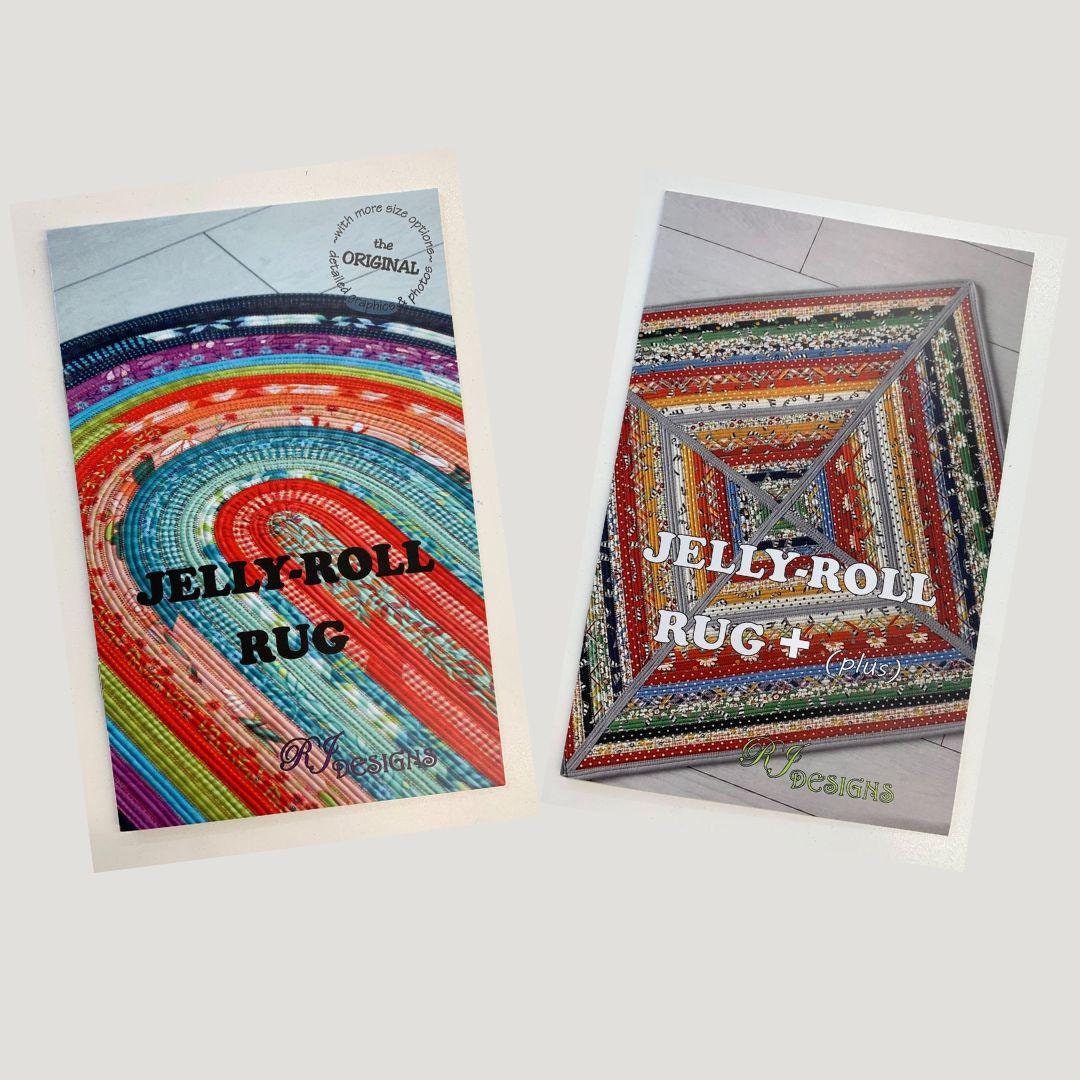 Jelly Roll Rug Pattern Sewing Tutorial Fabric Rug Pattern Quilt Making ...