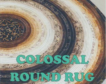 Colossal Round Rug Jelly-roll Rug Pattern by RJ Designs - Etsy