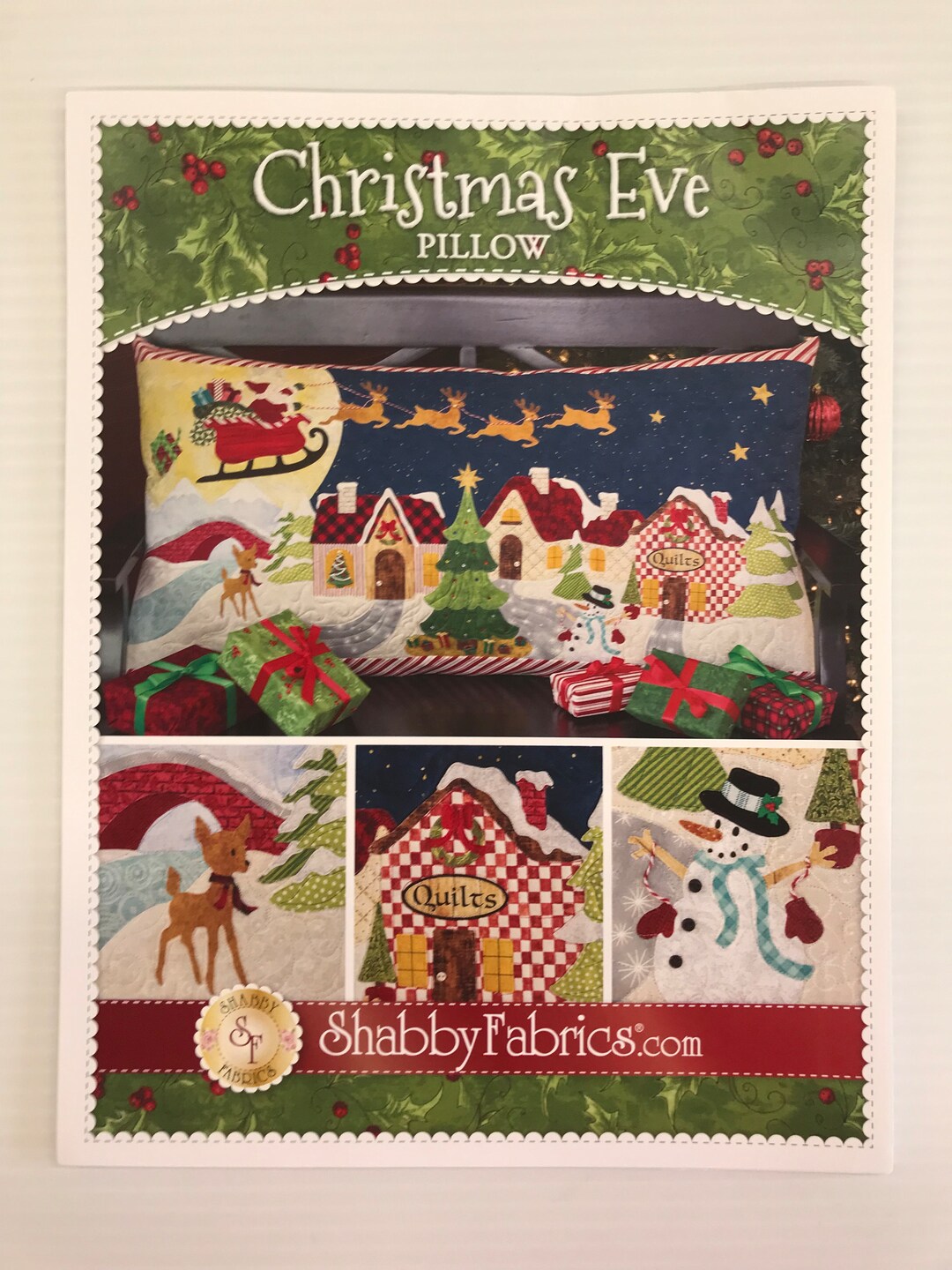 Applique Christmas Eve Pillow Pattern Wall Hanging Table Runner - Etsy