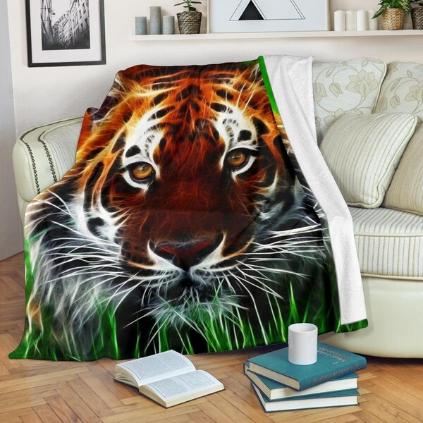 Tiger Blanket - Etsy