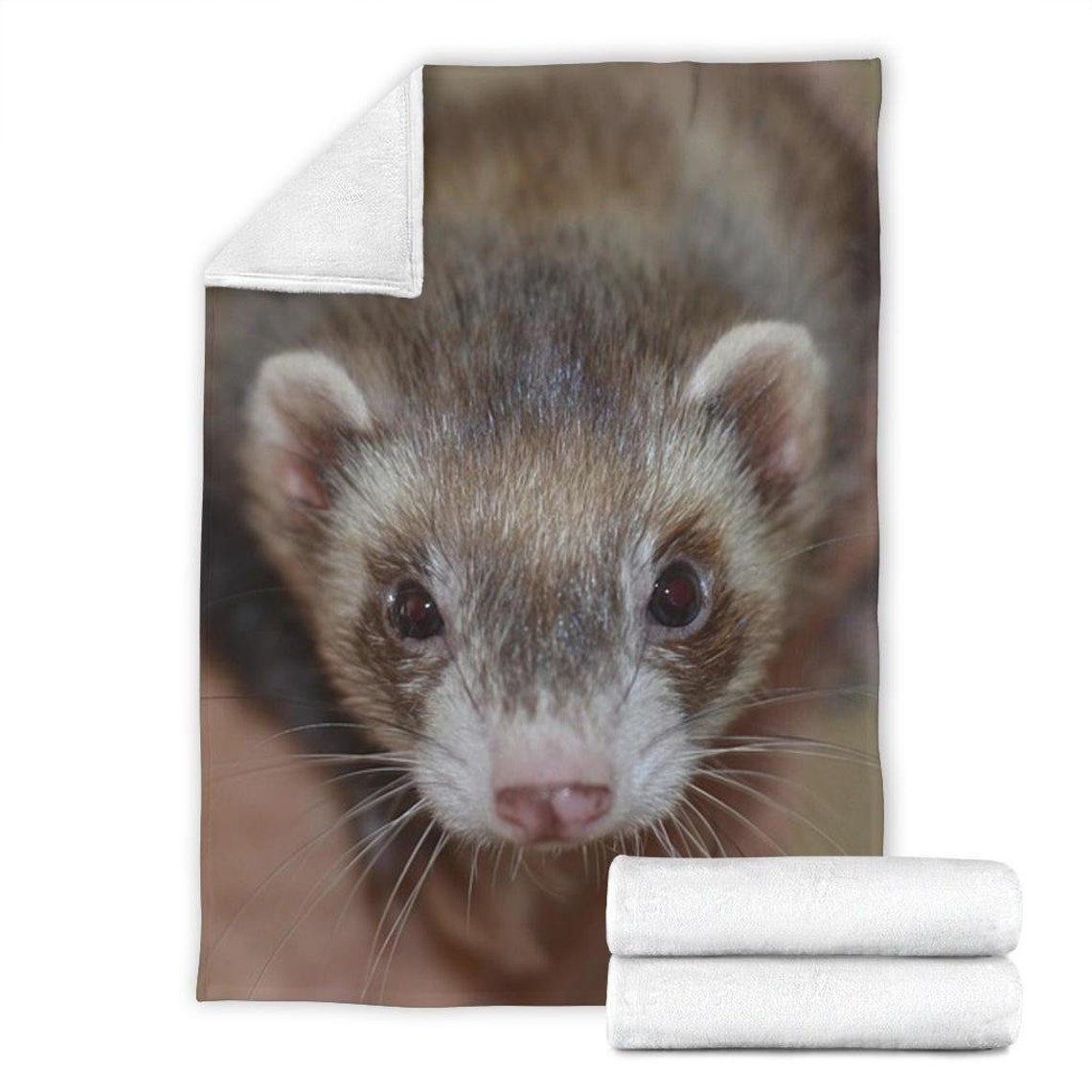 Ferret Blanket Mustela Throw Blanket Ferret Fleece Blanket Etsy