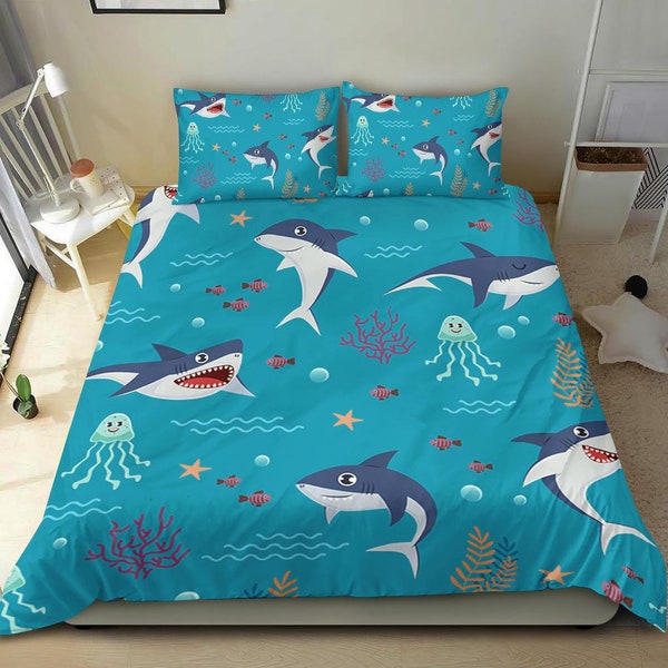 Shark Bedding - Etsy