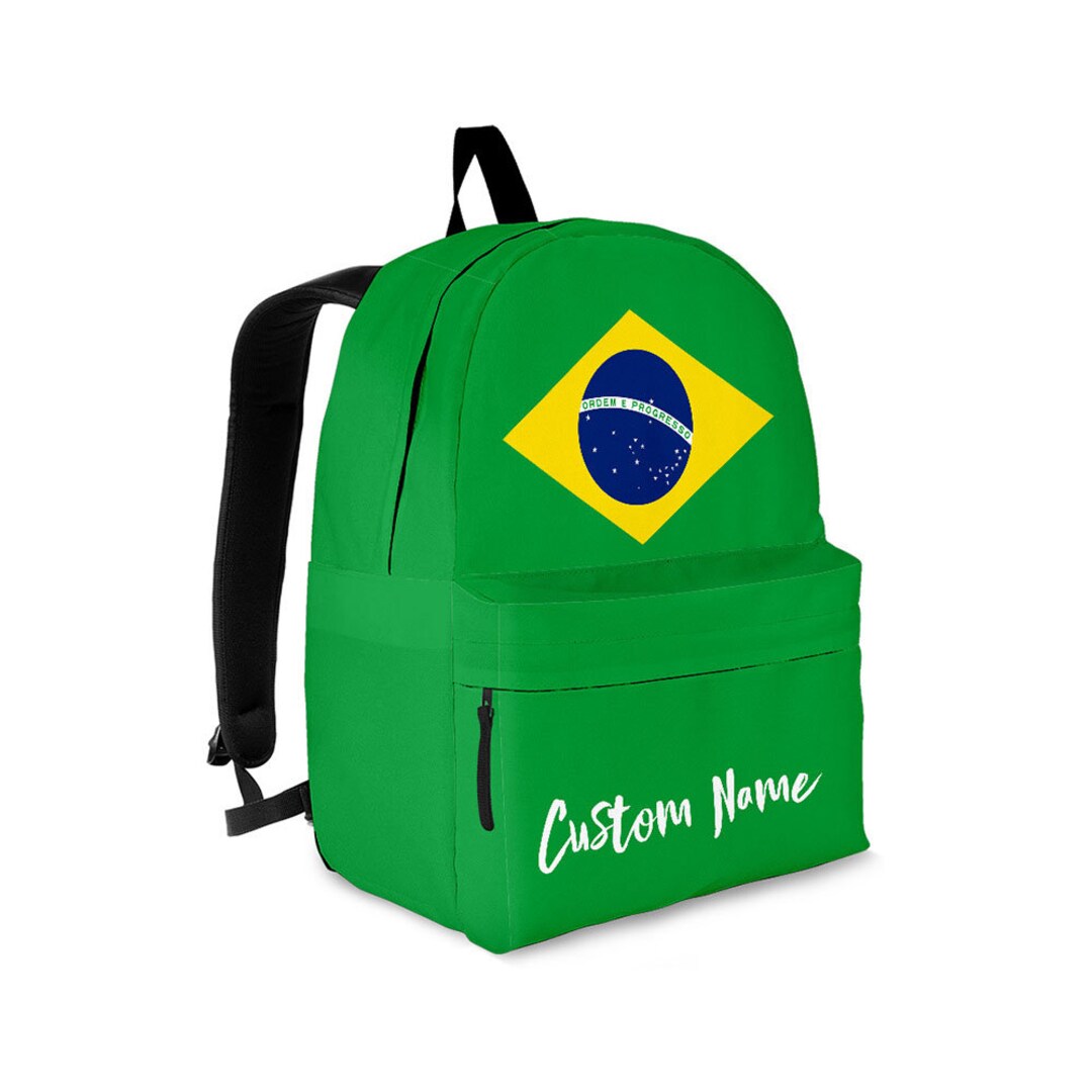 Brazilian Flag Backpack Brasil Laptop Backpack Brasil - Etsy