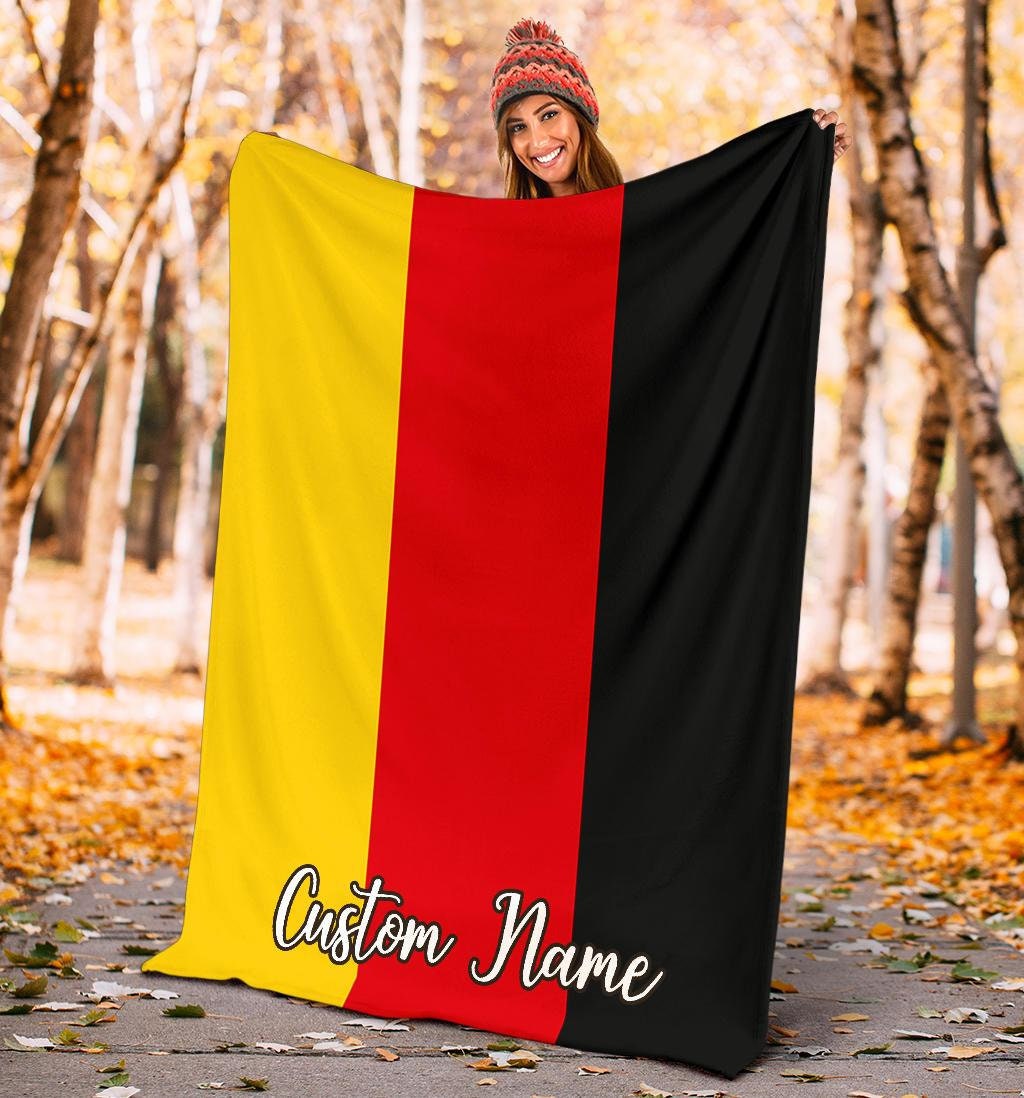 German Flag Blanket German Print Blanket Deutschlands - Etsy