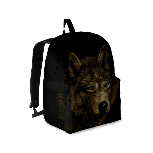 Girls Wolf Backpack - Etsy