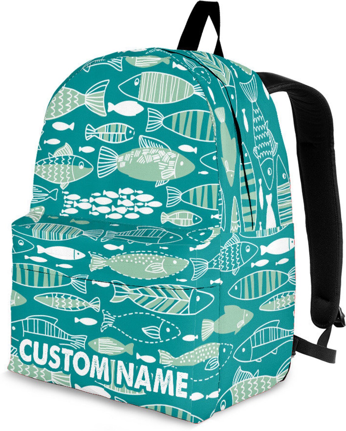 Fishes Fishing Backpack Fishes Laptop Backpack Fishes - Etsy