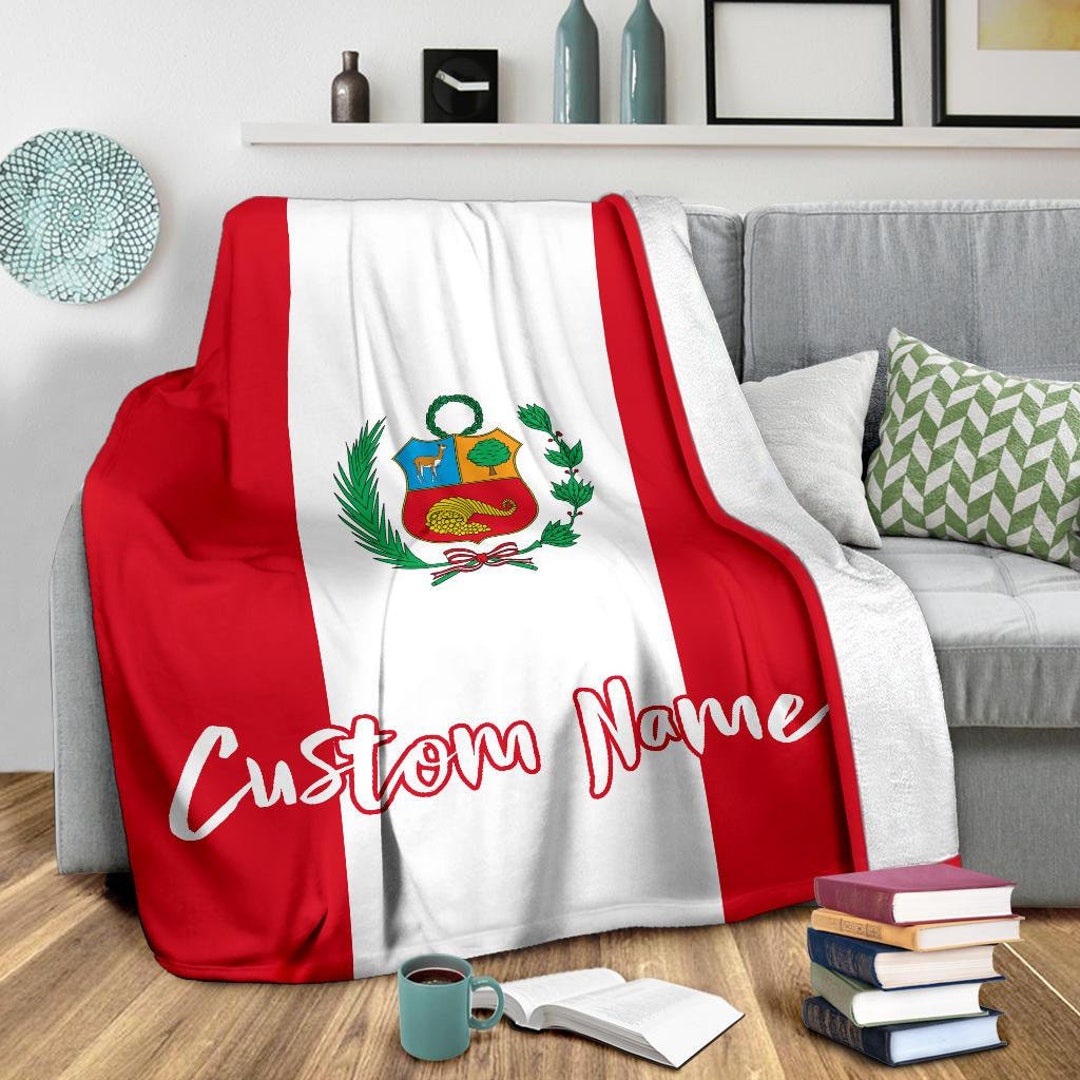 Peru Blanket Peru Throw Blanket Peru Fleece Blanket Peru - Etsy