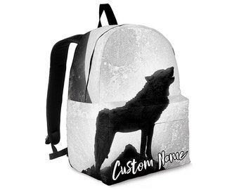 Girls Wolf Backpack - Etsy