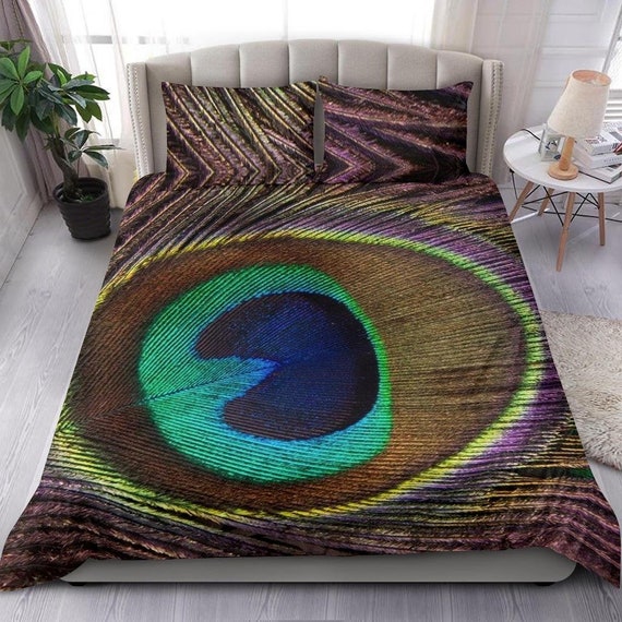 Purple Peacock Bedding