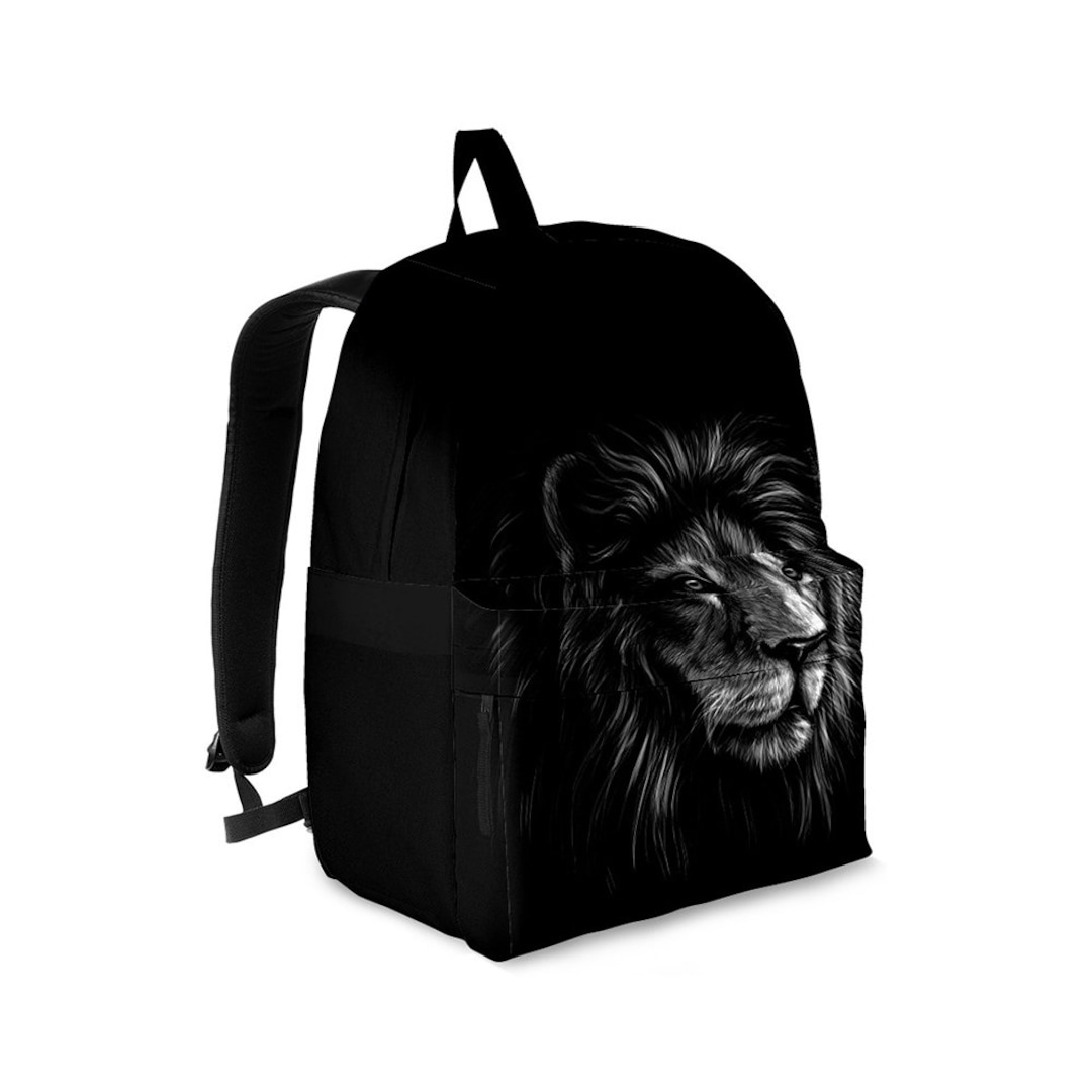 Lion Backpack Lion Laptop Backpack Lion Backpacks for Boys - Etsy