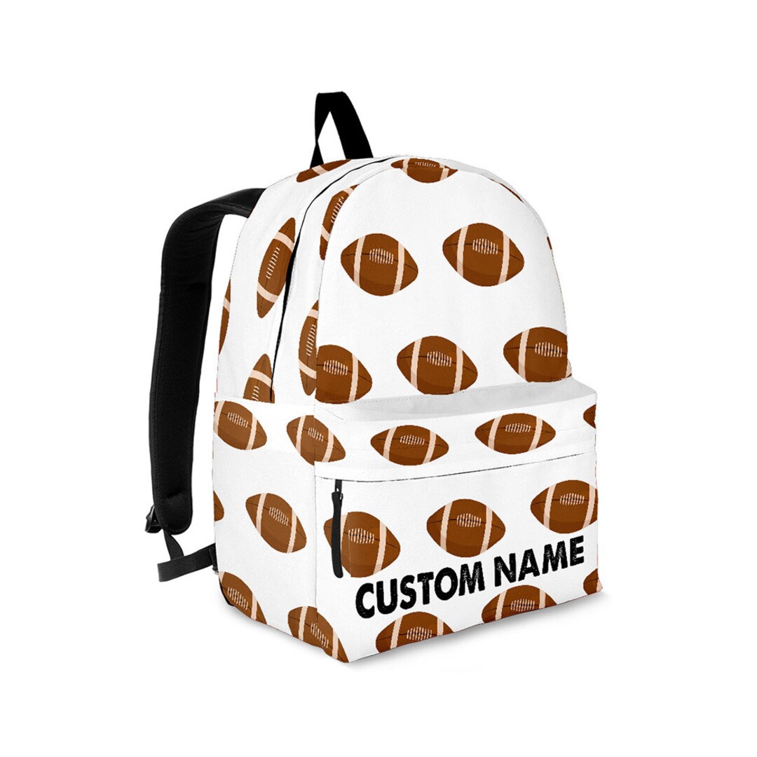 Football Backpack Football Laptop Backpack Football - Etsy