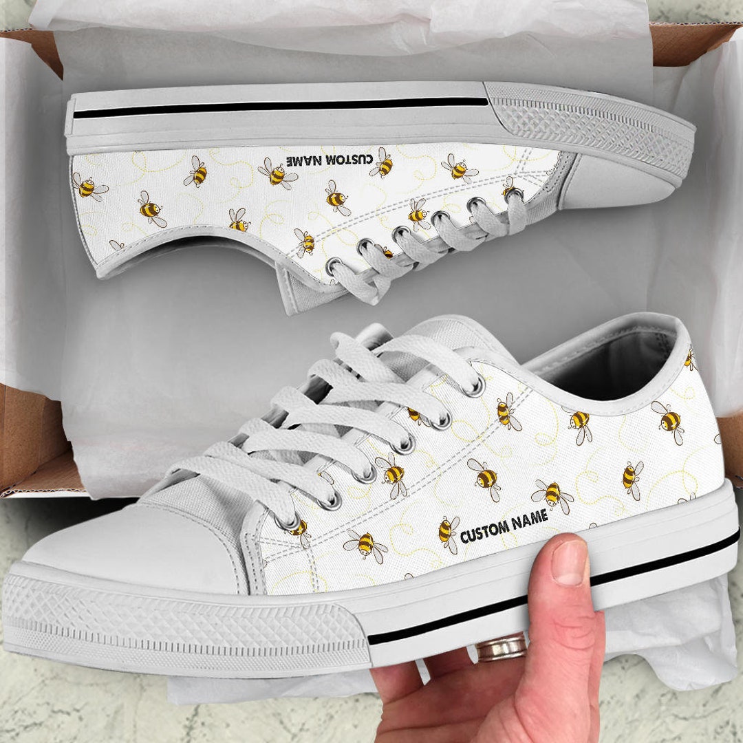 Bee Shoes Bee Sneakers Shoes With Bee Bee Women Shoes - Etsy