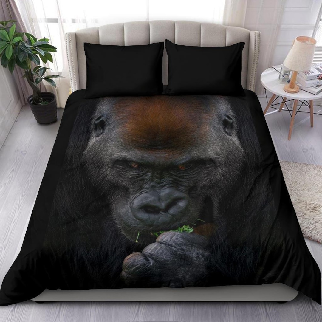 Gorillas Monkey Chimp Bedding Set Bed Cover Duvet Cover - Etsy