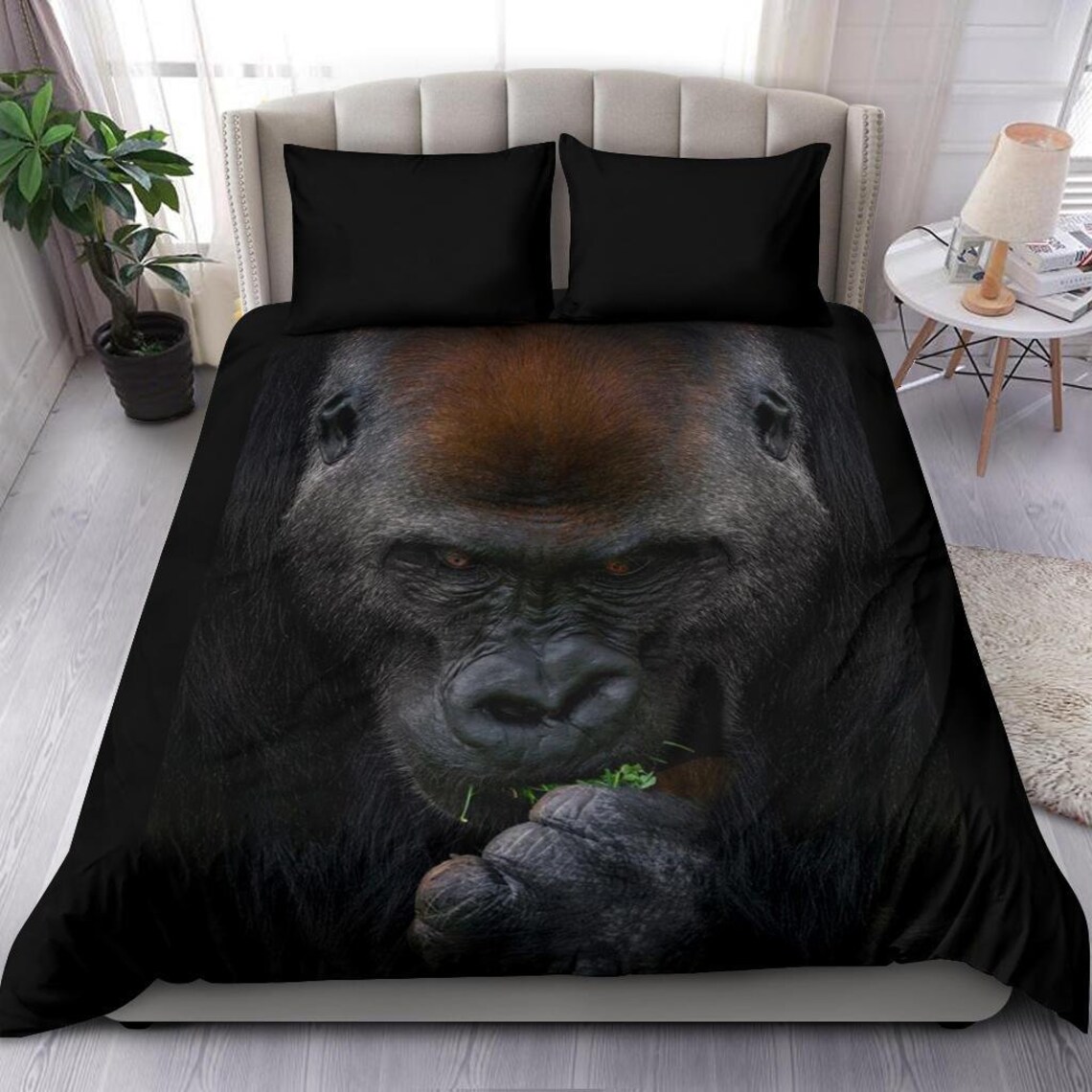 Gorillas Monkey Chimp Bedding Set Bed Cover Duvet Cover - Etsy