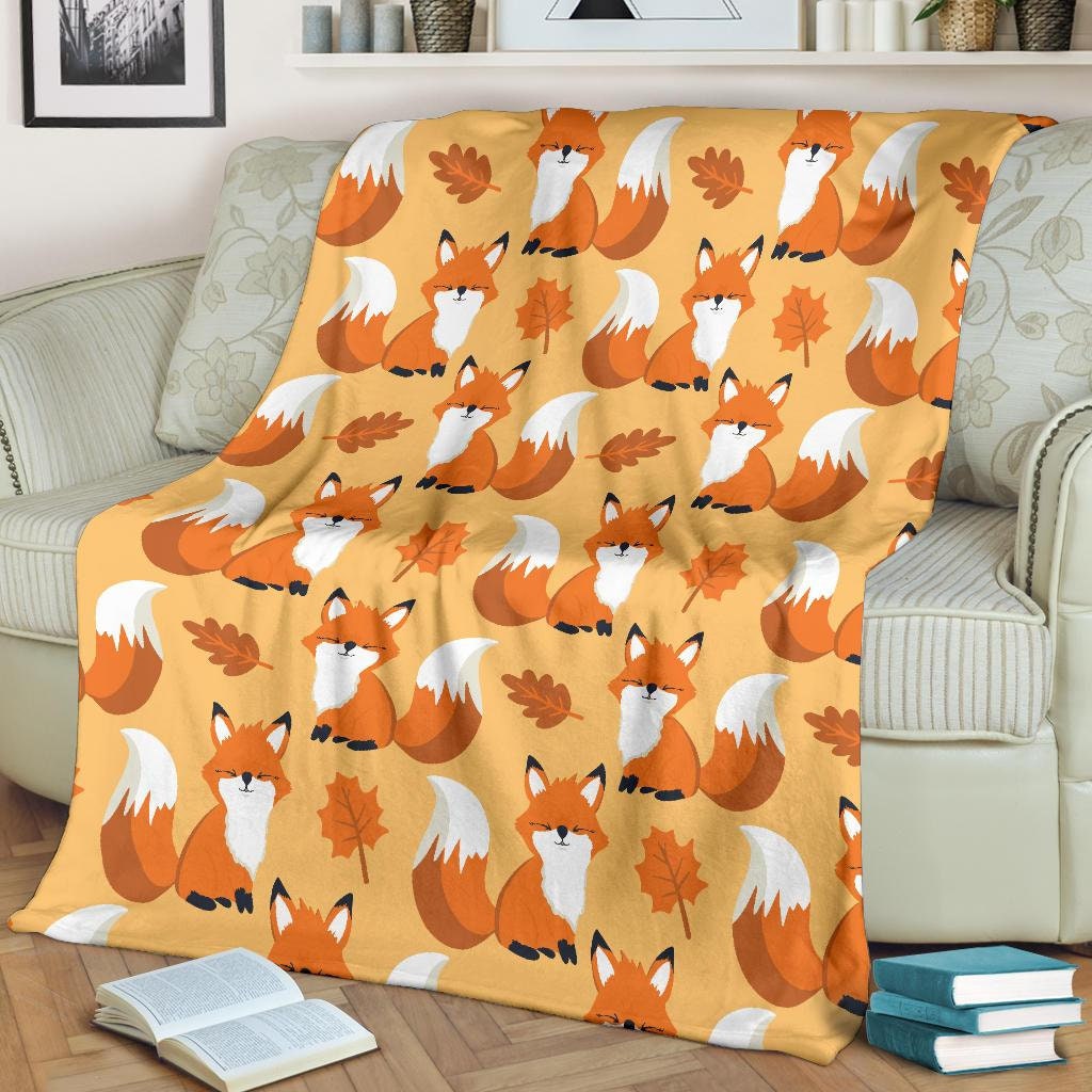 Fox Blanket Fox Throw Blanket Vixen Fleece Blanket Foxes | Etsy