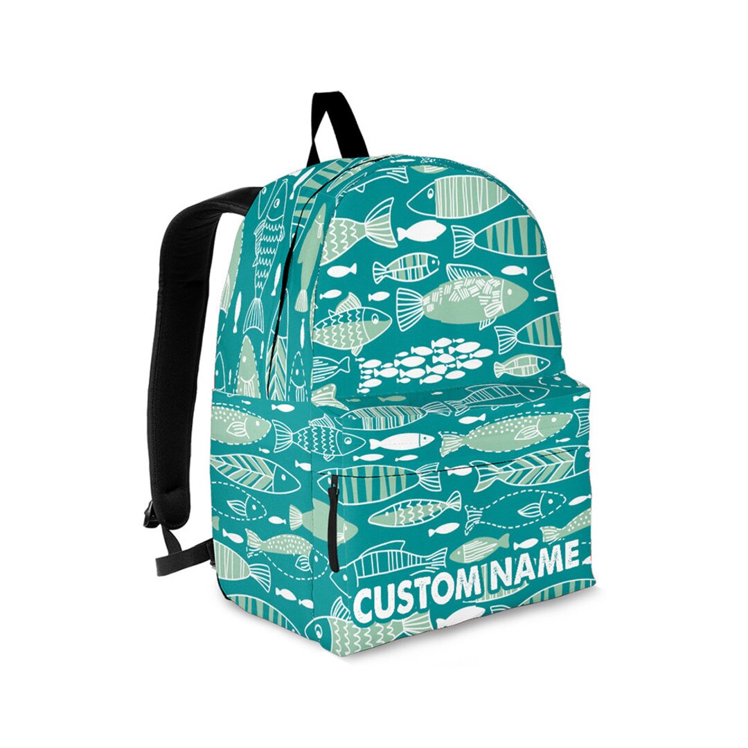 Fishes Fishing Backpack Fishes Laptop Backpack Fishes - Etsy