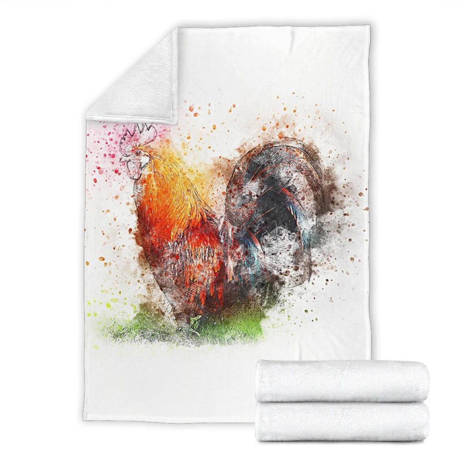 Rooster Blanket Cock Throw Blanket Cock Fleece Blanket Etsy