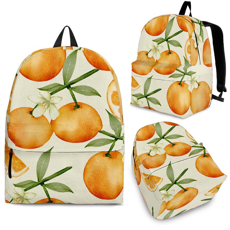 Orange Fruit Backpack Orange Fruit Laptop Orange Fruit - Etsy
