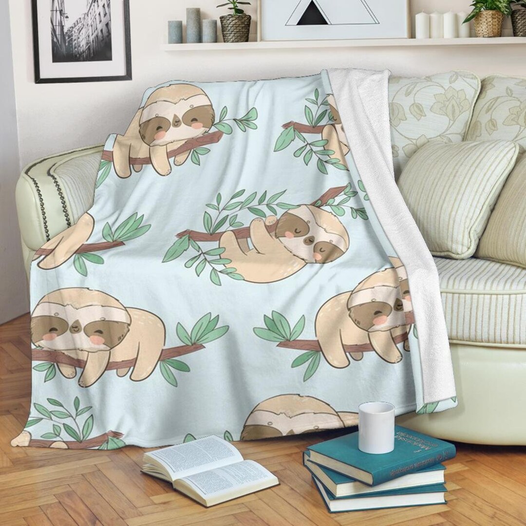Sloth Blanket Sloth Throw Blanket Sloth Fleece Blanket - Etsy UK