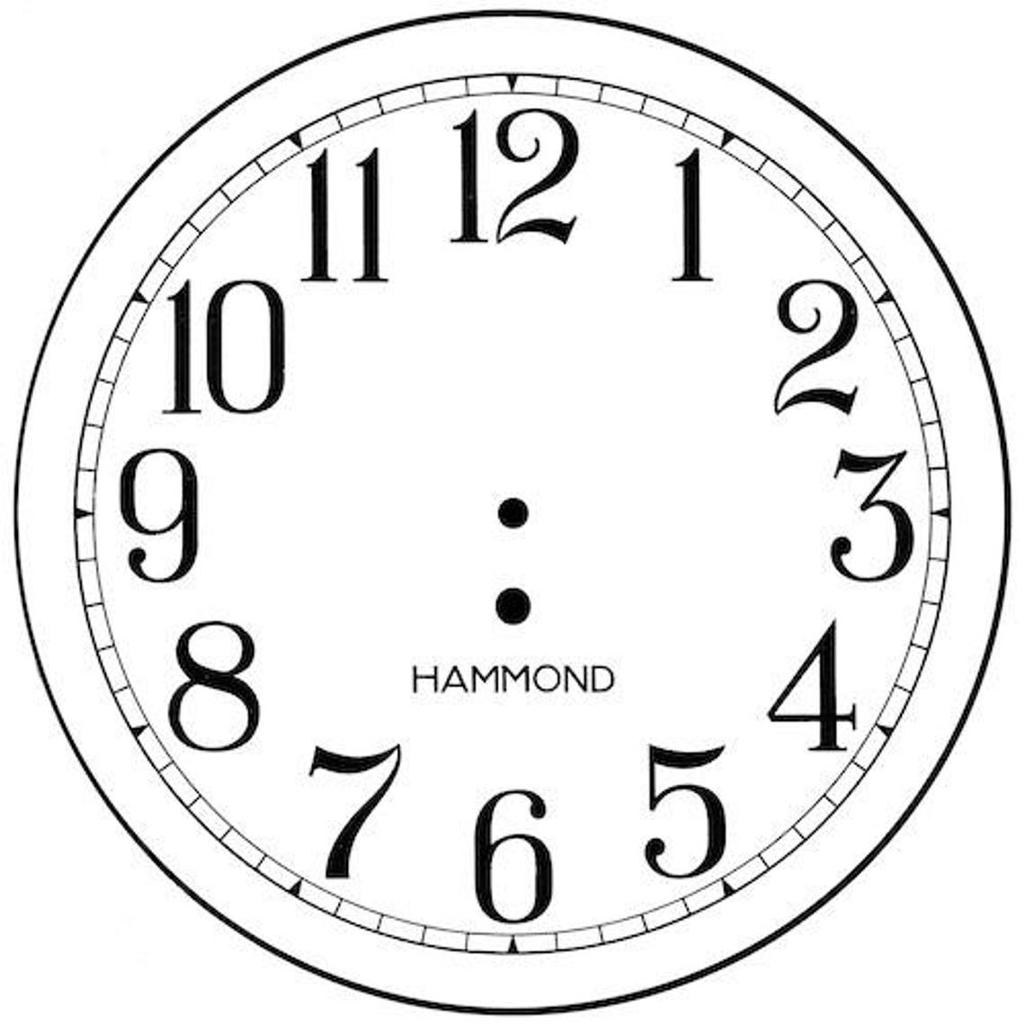 12 Inch Electric Clock Face for Hammond or Other Clocks - Etsy