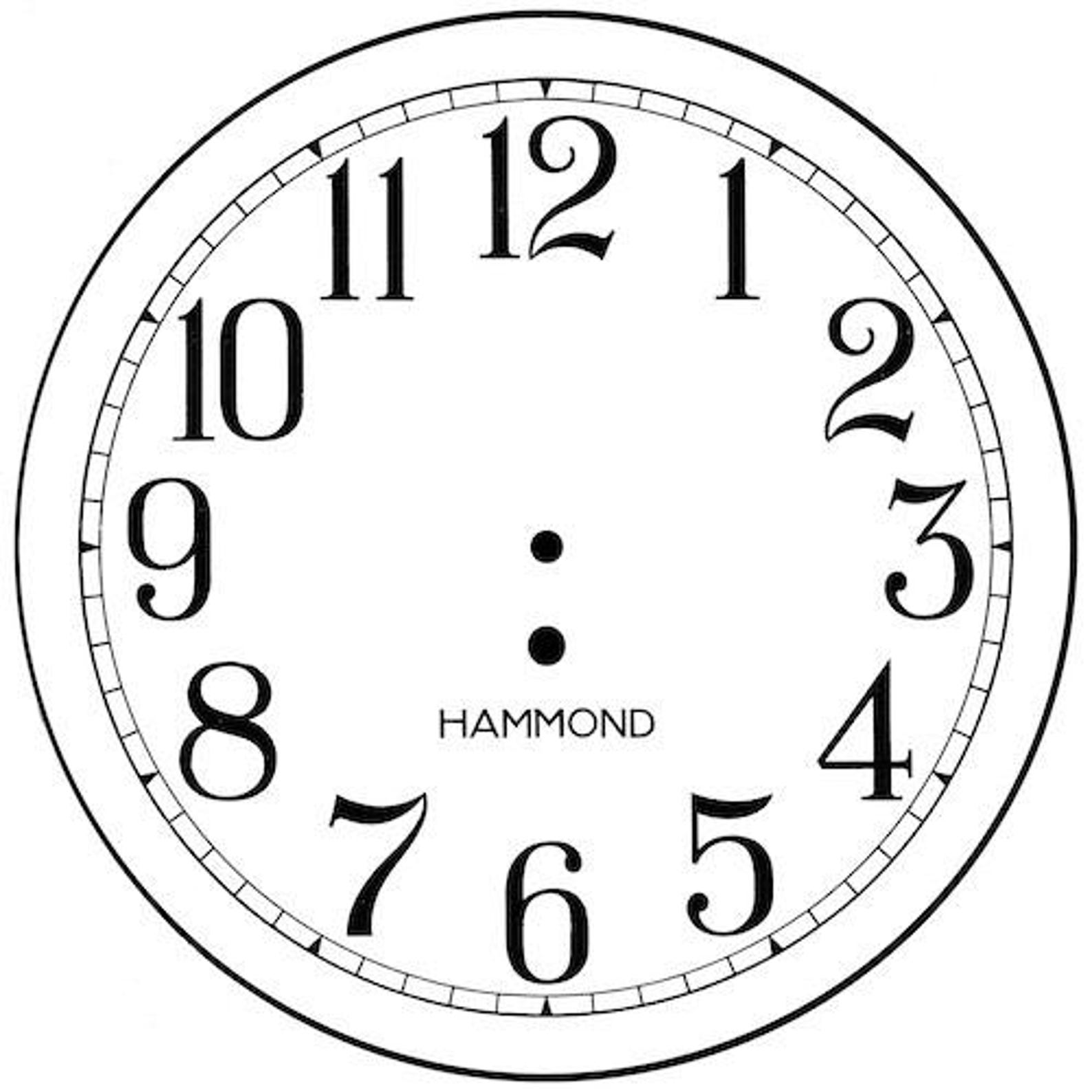 12 Inch Electric Clock Face for Hammond or Other Clocks - Etsy