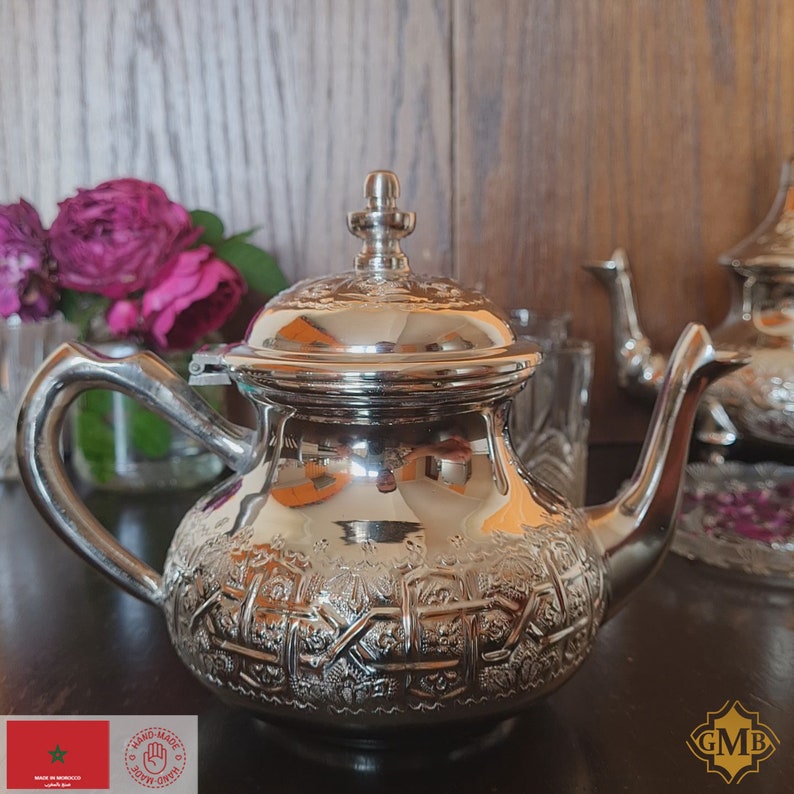 Silver Moroccan Malaki BERRAD Teapot Authentic Handcrafted - Etsy