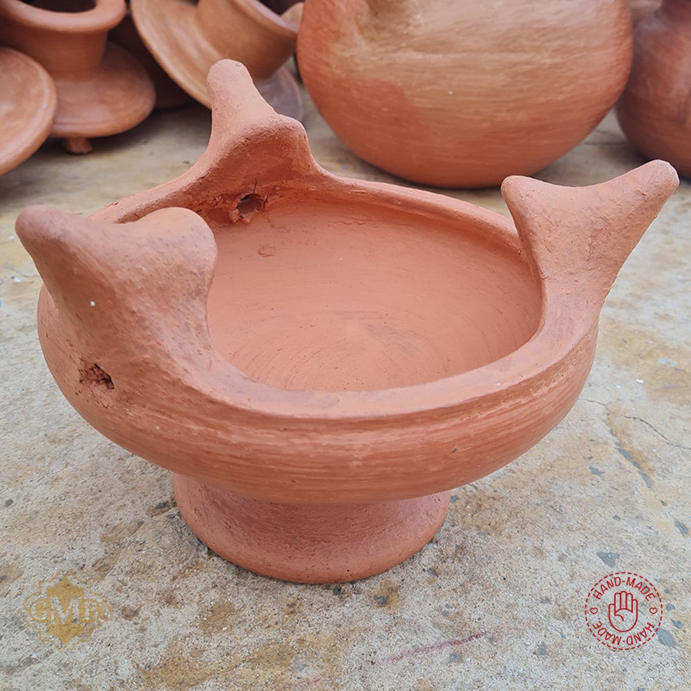 Moroccan Clay Barbecue Majmar for Tajine Hand Crafted Portable Grill ...