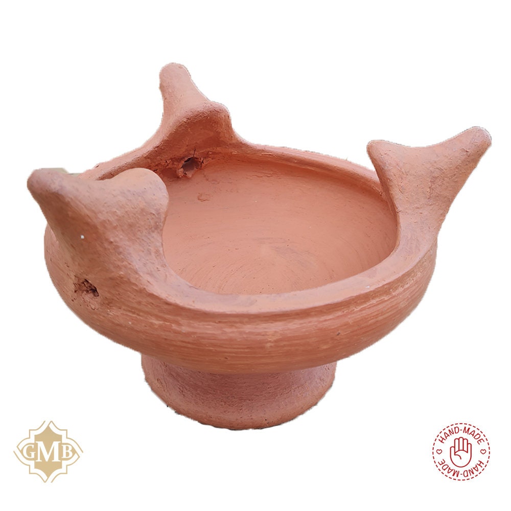 Moroccan Clay Barbecue Majmar for Tajine Hand Crafted Portable Grill ...